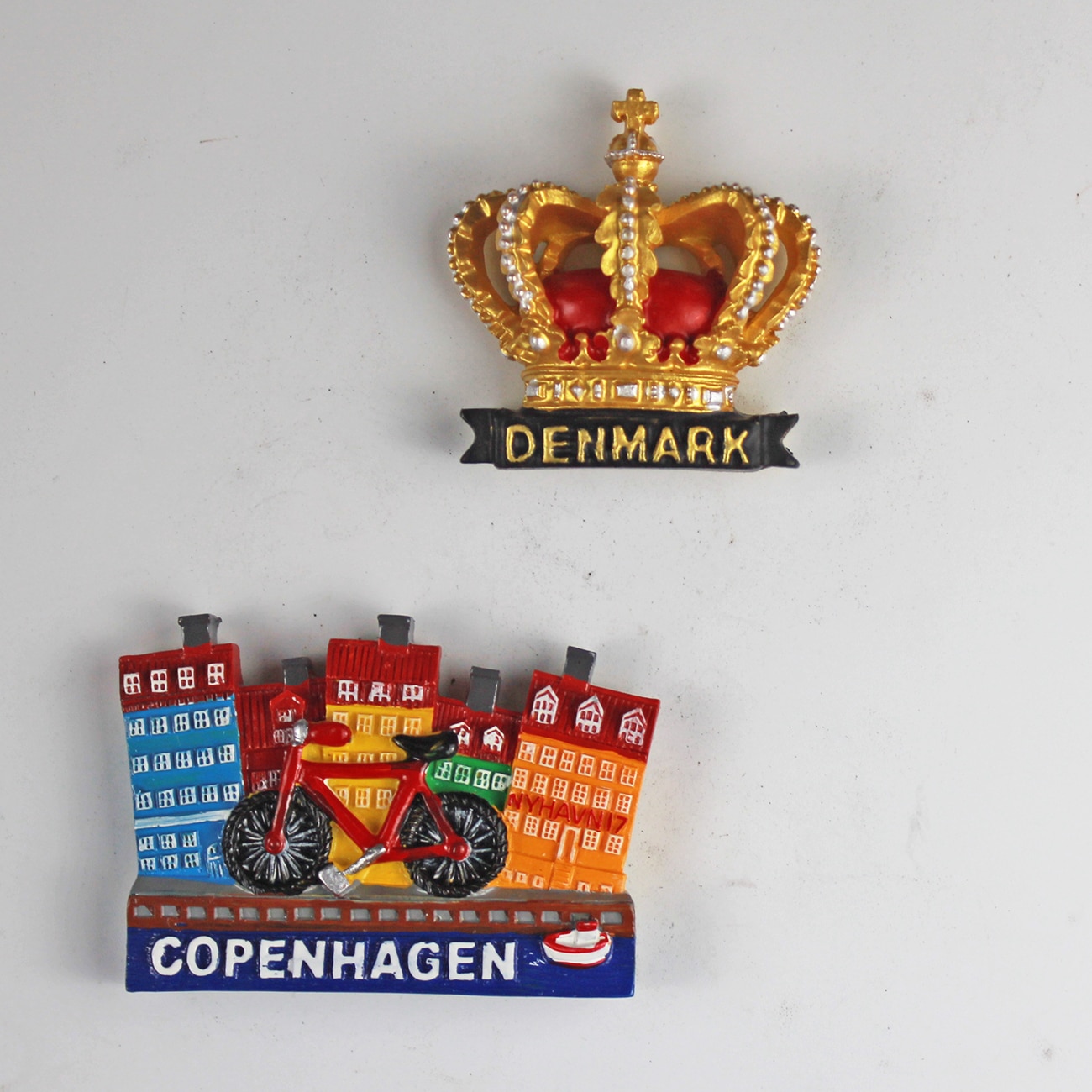 Denmark Crown Tourist 3D Polyresin Copenhagen Refr... – Grandado