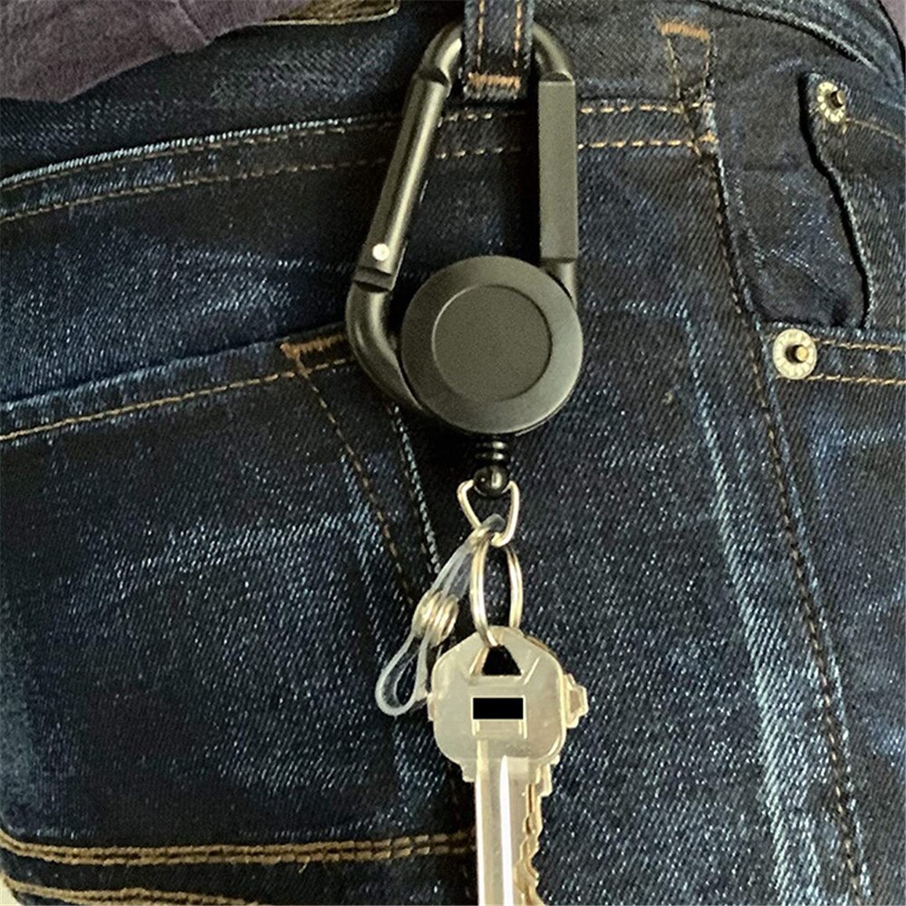 Retractable Key Chain Portable Badge Card Holder S... – Vicedeal