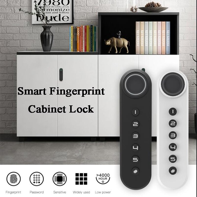 Biometric Fingerprint cabinet lock Password Zinc a... – Grandado