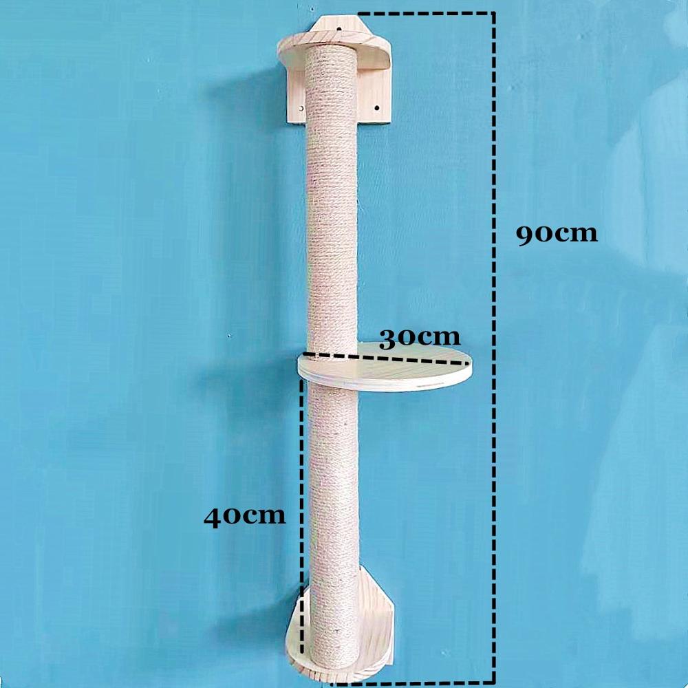 Wall-MountedSolid Wood Cat Climbing Frame Cat Tree... – Vicedeal