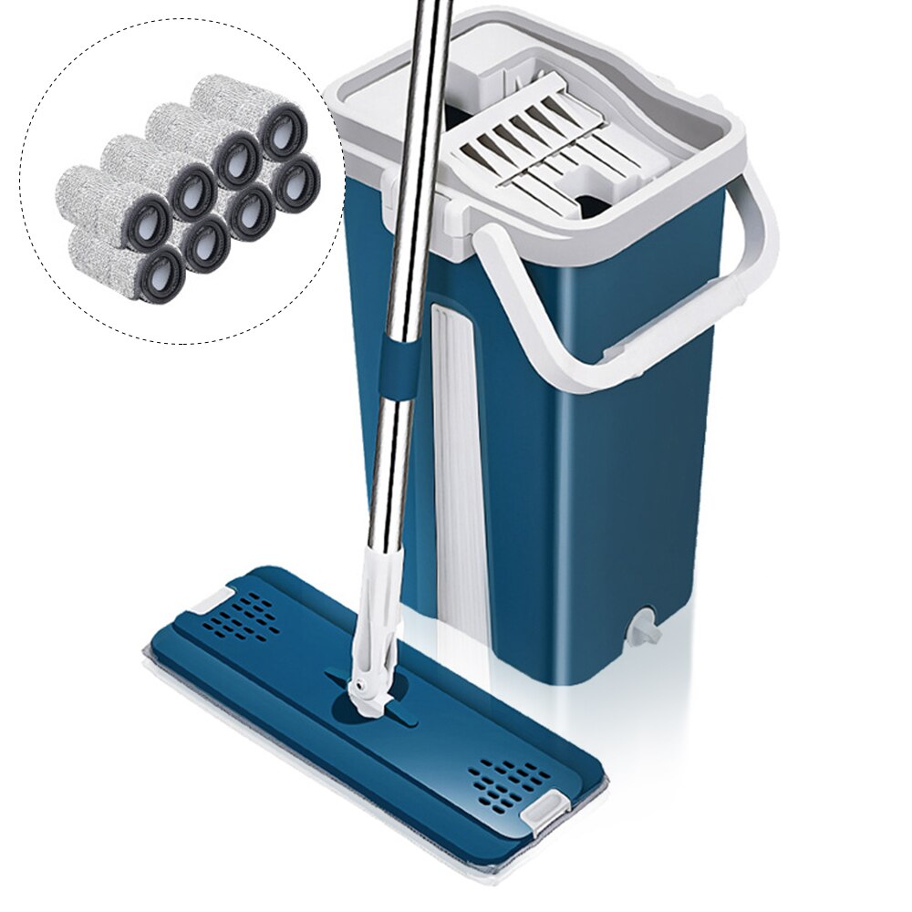 Automatic Spin Mop With Bucket Flat Squeeze Hand F... – Vicedeal