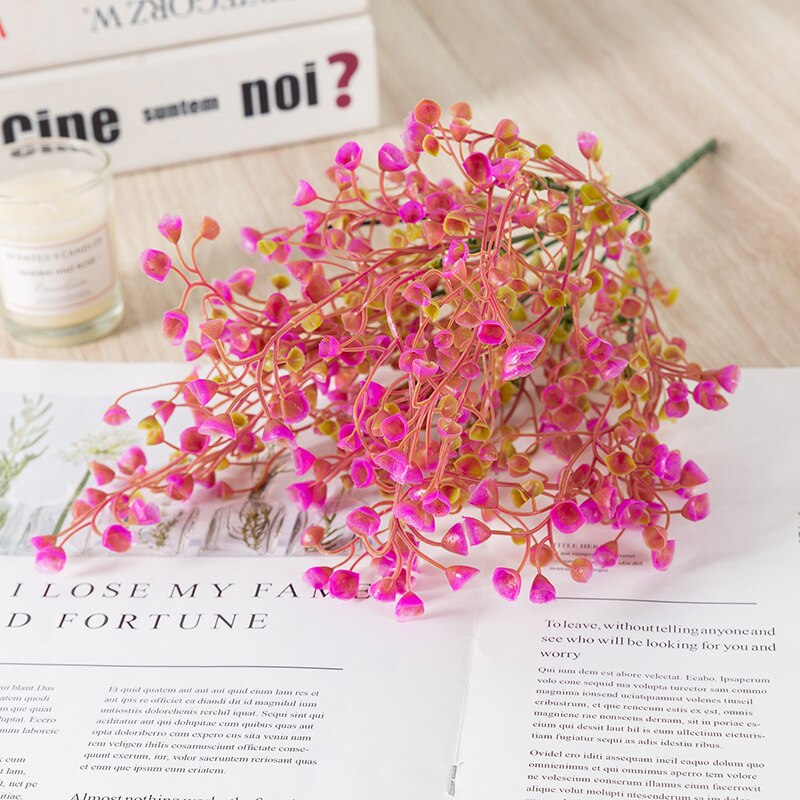 7 Takken Kunstplanten Bloemen Boeket Nep Gras Mini... – Vicedeal