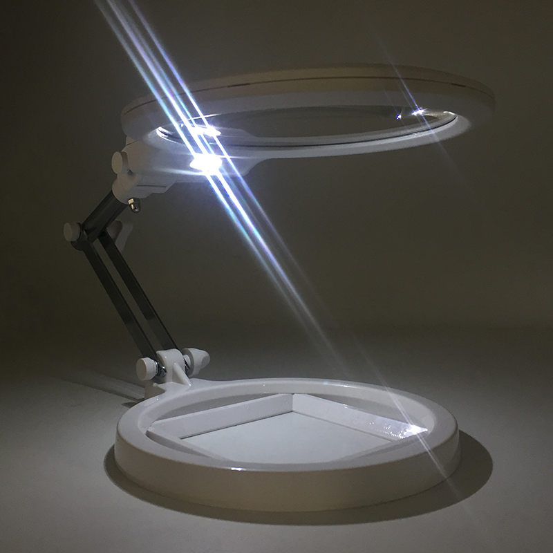 2X 6X Opvouwbare Desktop Vergrootglas 130 Mm Grote... – Grandado