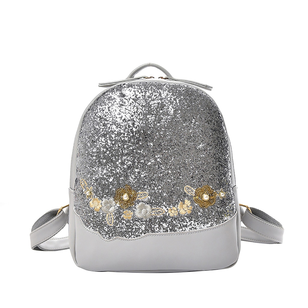 Glitter Backpack Women Sequins Knapsack Teenage Gi... – Grandado
