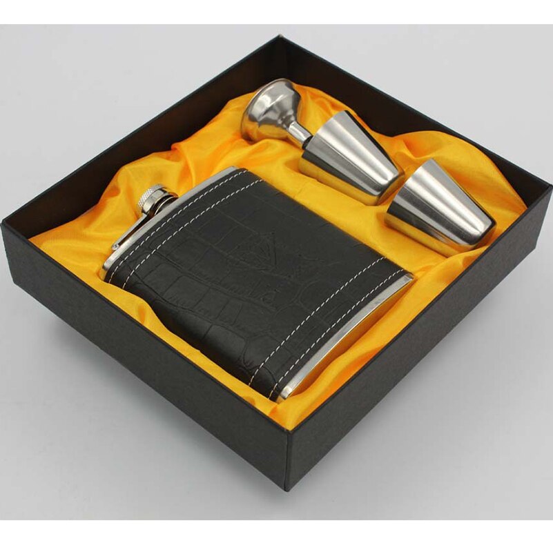 Liquor Flask set 7 oz Luxury Men set with 1 Funnel... – Vicedeal