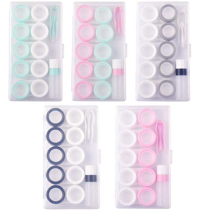 1 Set Mini Contact Lenses Case Storage Box Eyes Tr... – Grandado
