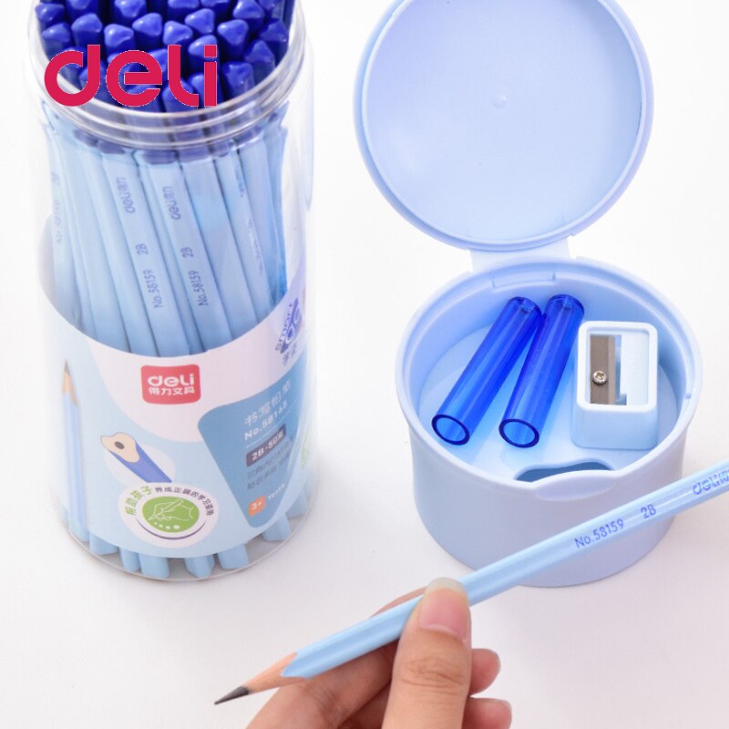 Deli Pencils 50 Pcs/Set Triangle Rod Correction Gr... – Grandado