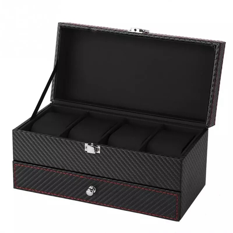 Couple 4 Grid Watch Box Watch Case Double Jewelry ... – Vicedeal