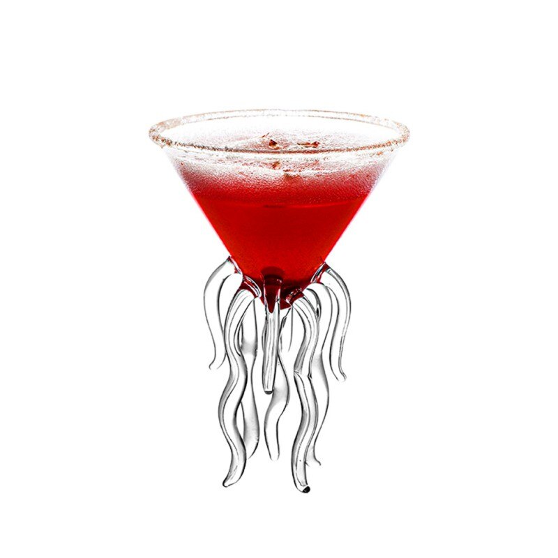 Octopus Cocktail Glass Transparent Jellyfish Glass... – Grandado