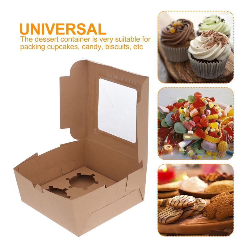 25pcs Paper Packing Boxes Baking Muffin Boxes with... – Grandado