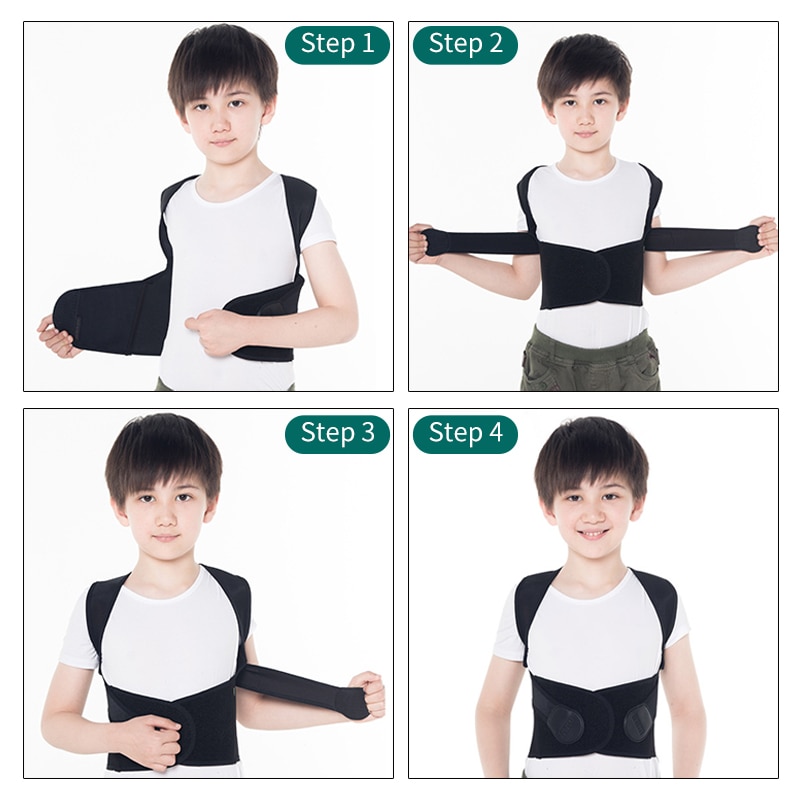Child Back Shoulder Support Brace Straightener Pos... – Vicedeal