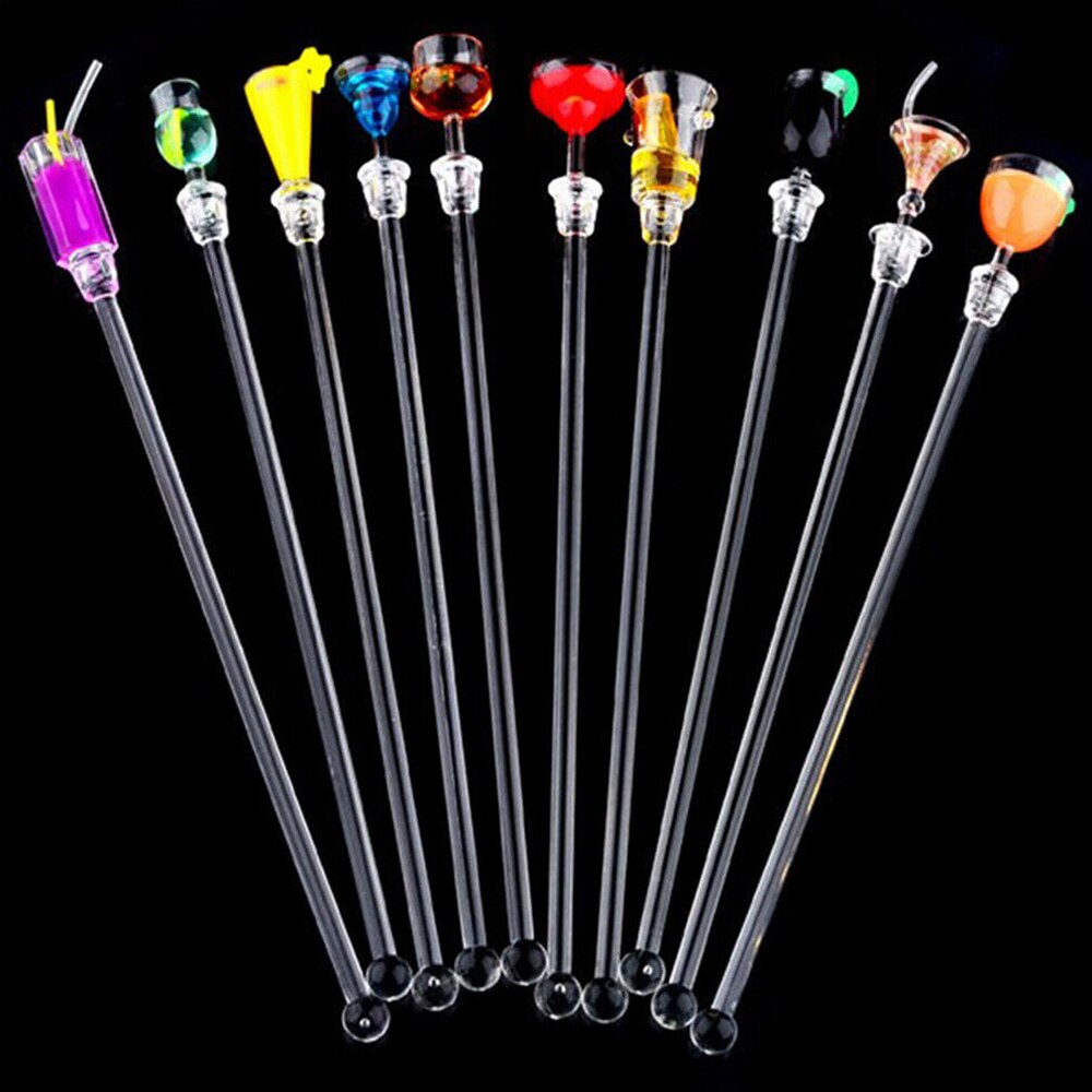 10Pcs/Set Cocktail Juice Drink Stirrers Swizzle Ba... – Vicedeal