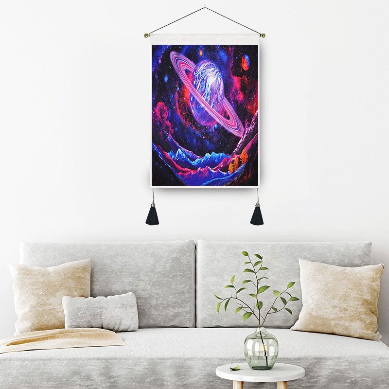 Abstract Space Phase Tapestry Bedroom Decor Psyche... – Grandado