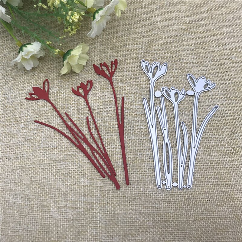 4Pcs Flowers Metal Cutting Dies Stencils For DIY S... – Vicedeal