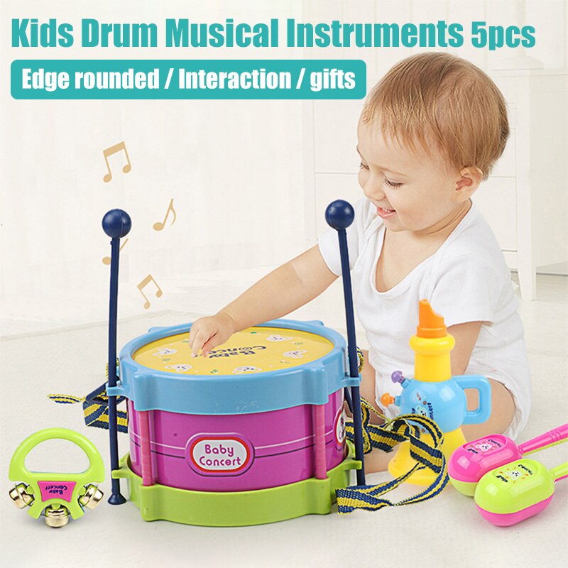 neue 5Pcs Kinder Baby Drum Musical Instruments Ban... – Vicedeal