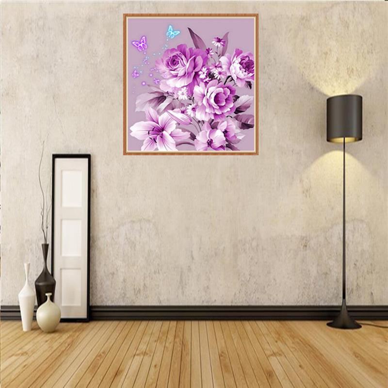 5D Unframed Flower Diamnond Drawing Diamond Painti... – Vicedeal