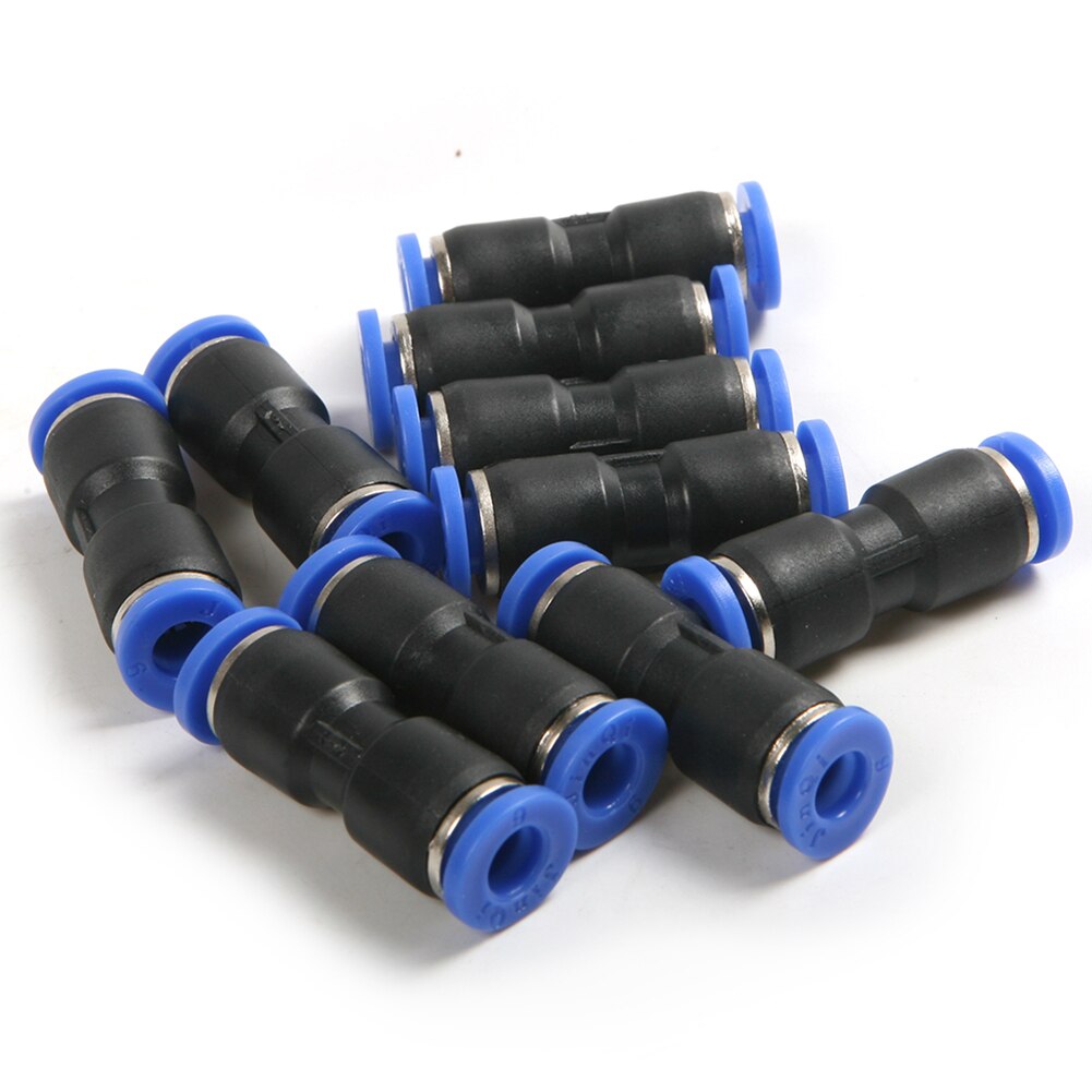 10pcs Pneumatic 6mm to 6mm Straight Puch in Connec... – Vicedeal