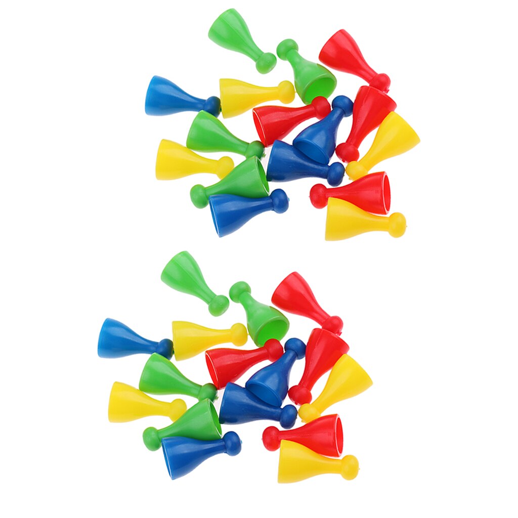 32 Pieces Plastic Chess Pawn Pieces Board Card Gam... – Grandado