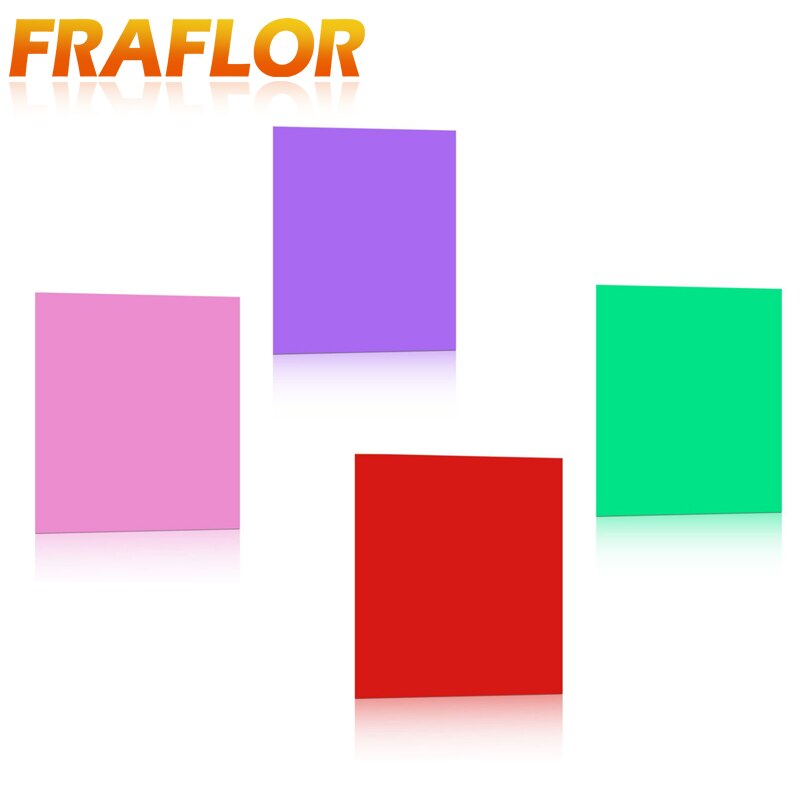 12"/30cm 8 Colors Pack of Gel Sheet Transparent Co... – Vicedeal