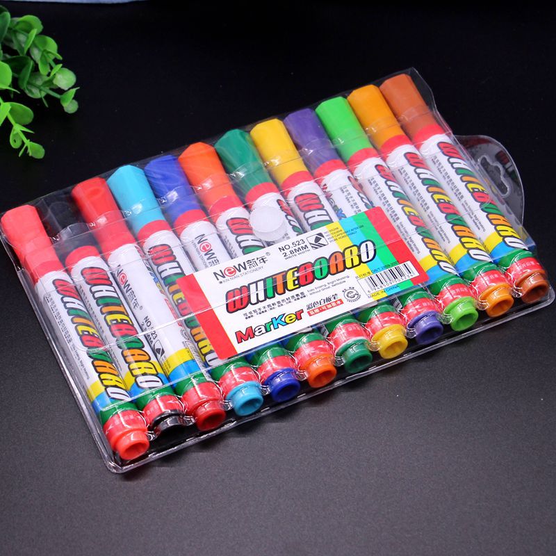 12 Colors/pack Refillable Whiteboard marker Dry an... – Grandado