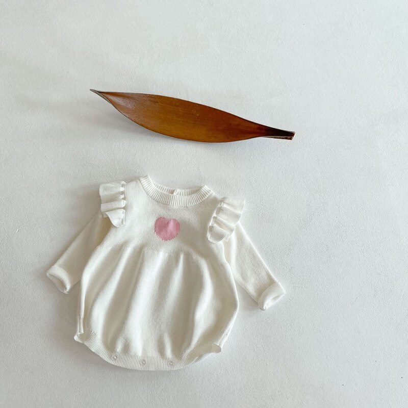 IYEAL Baby Girls Knitted Bodysuit Spring Infant Ne... – Grandado