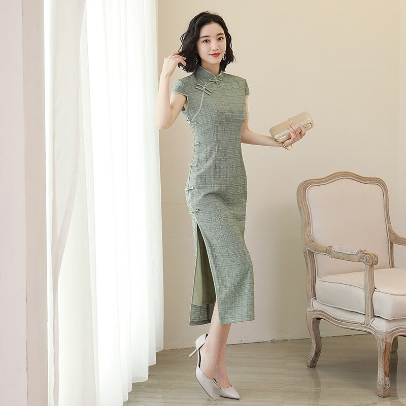 Cheongsam Dress Qipao Chinese Year Dress Chinese D... – Grandado