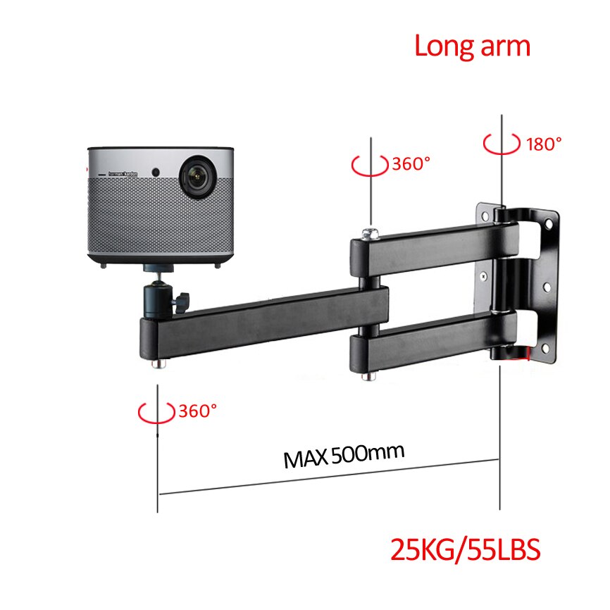 LCD-123L-PR strong universal projector wall mount ... – Grandado
