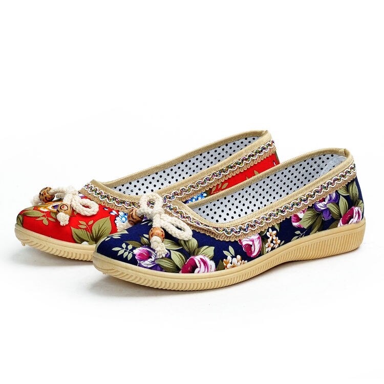Breathable Loafers Mom Shoes Cloth Shoes Old Beiji... – Grandado