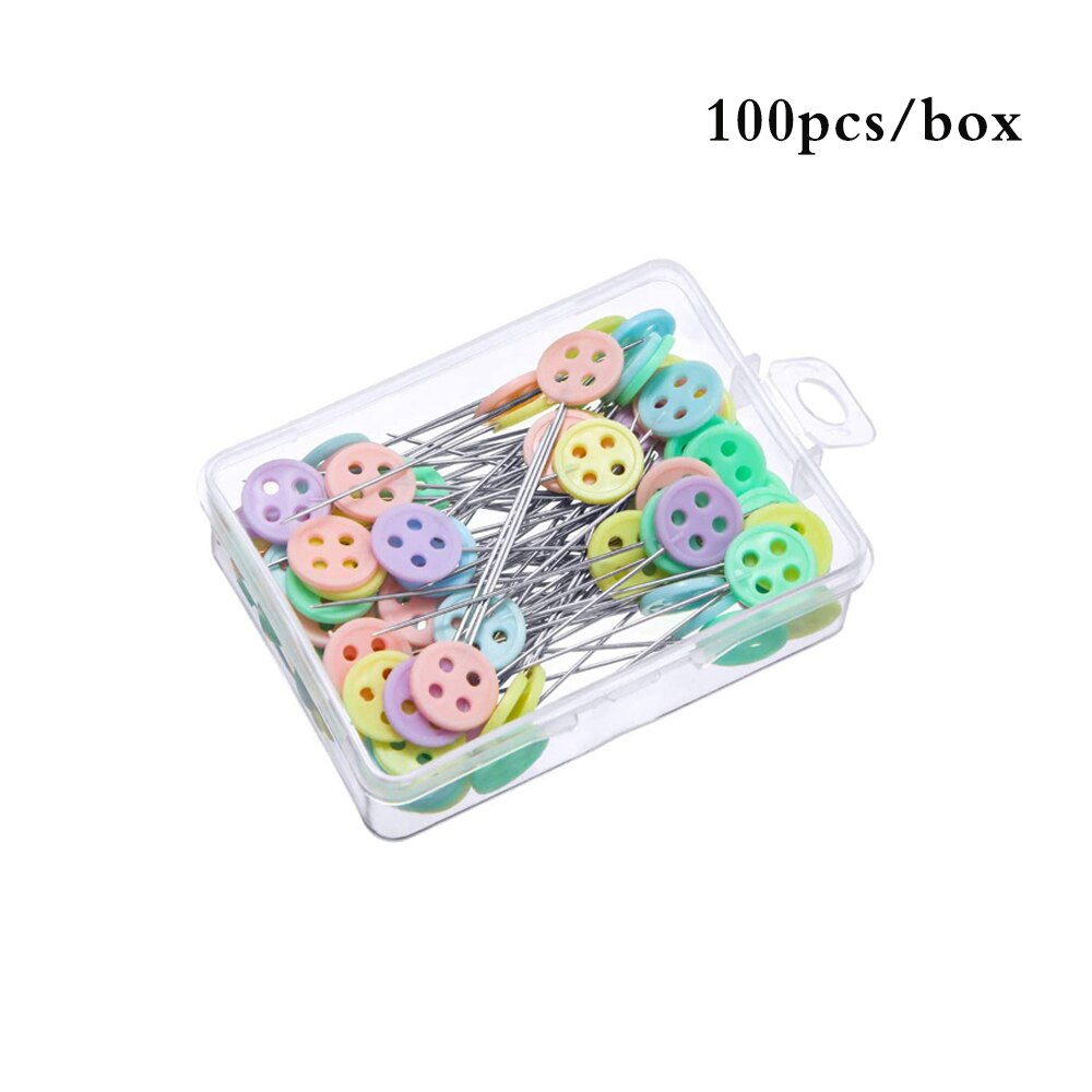 100 Stuks Button Head Spelden Plastic Naaien Pinne... – Vicedeal