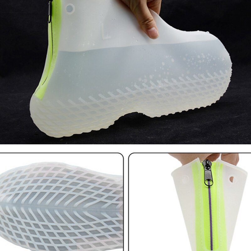 1 Pair Shoe Covers Reusable Silicone Waterproof Ra... – Grandado