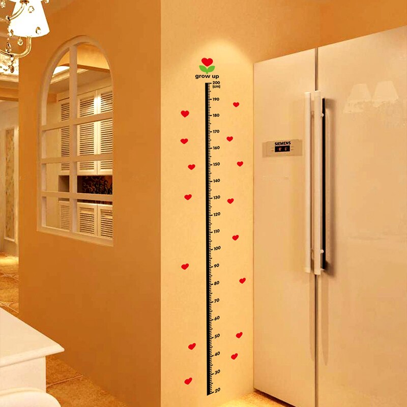 Height Measure Decal Wall Sticker Animal Heart Bab... – Grandado