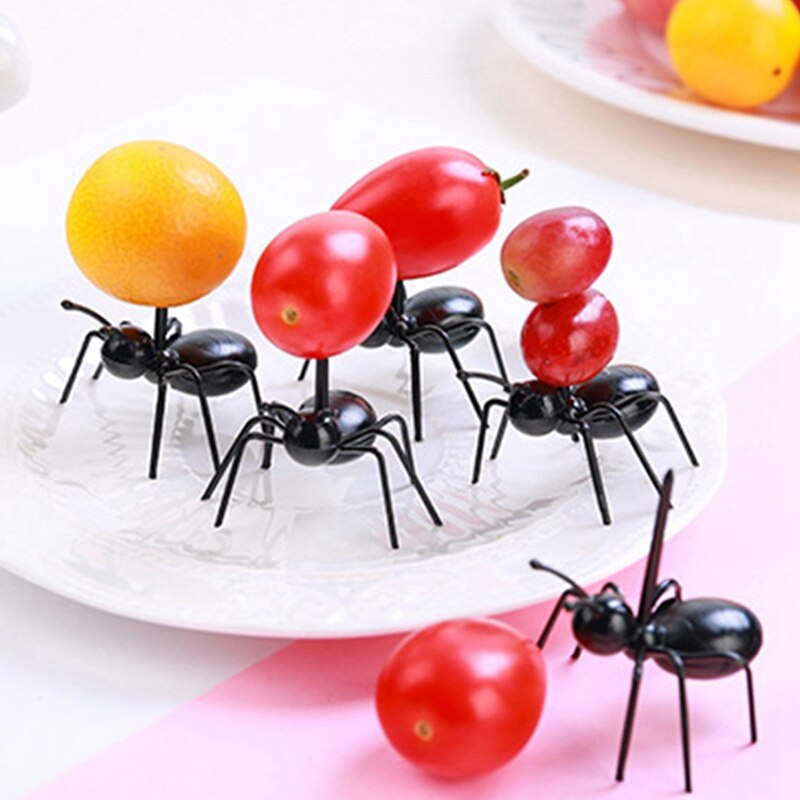 12 Pcs Ants Food Fruit Picks Decor Ant Shape Forks... – Grandado