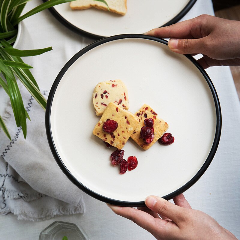 Servis keramiskt mattallrik set fat 8/10 tum porsl... – Vicedeal