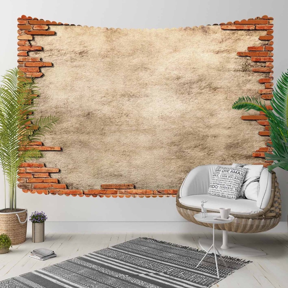 Anders Bruine Baksteen Stenen Aging Vintage Muur 3... – Grandado