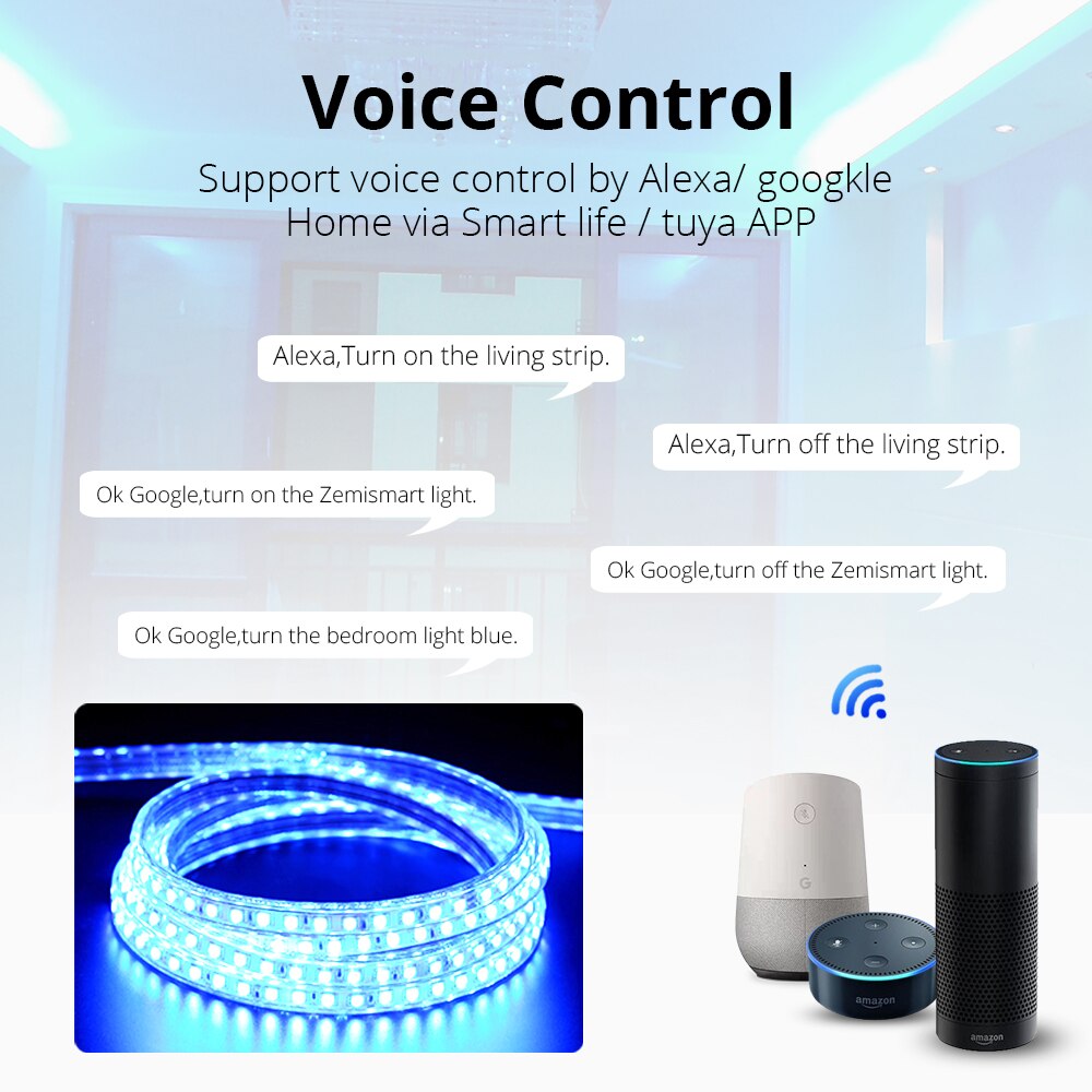 Tuya Wifi Rgbcw Led Waterdichte Licht Strip Smart ... – Vicedeal