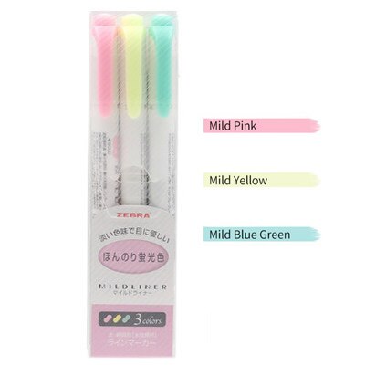 5pcs/set Japanese Zebra Mild Liner Double Headed H... – Grandado