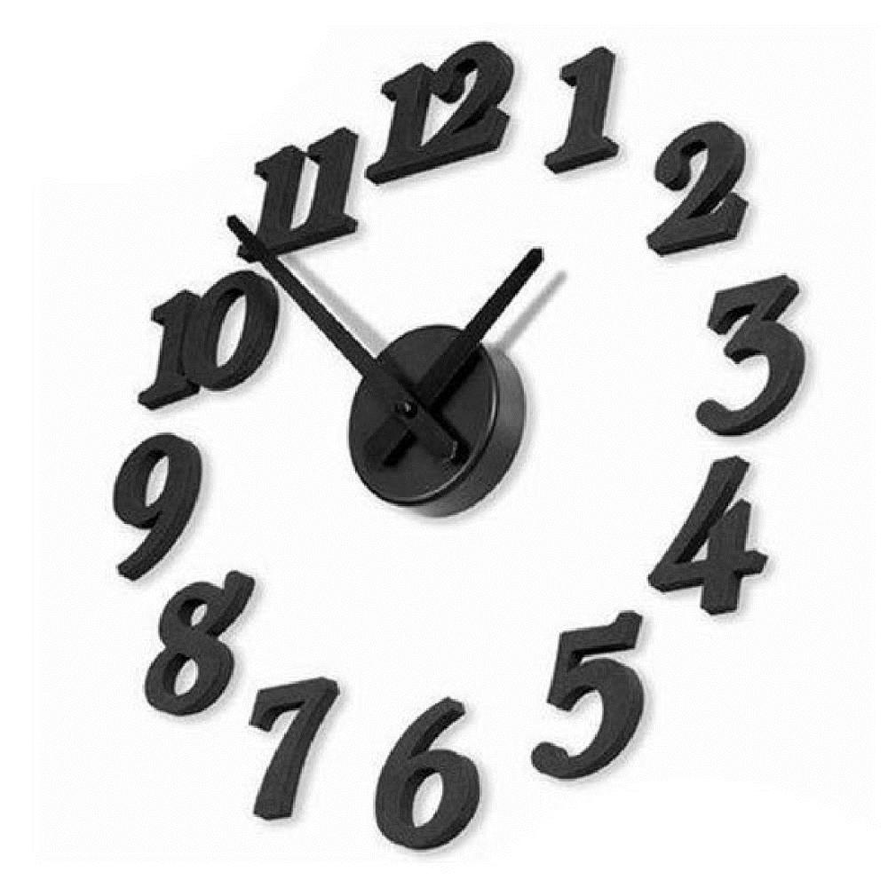 3D DIY Clock Adhesive Decal Modern Wall Digit Numb... – Grandado