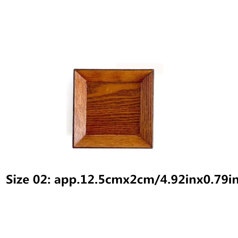 1PCS Square Wooden Dish Plate Sushi Tray Snack Dri... – Vicedeal