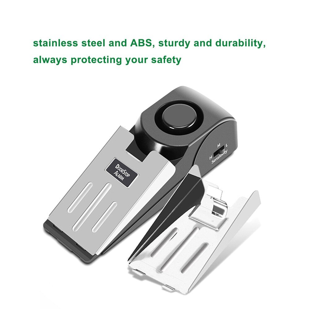 Door Stop Alarm 125db Door Block Vibration Alarm f... – Grandado