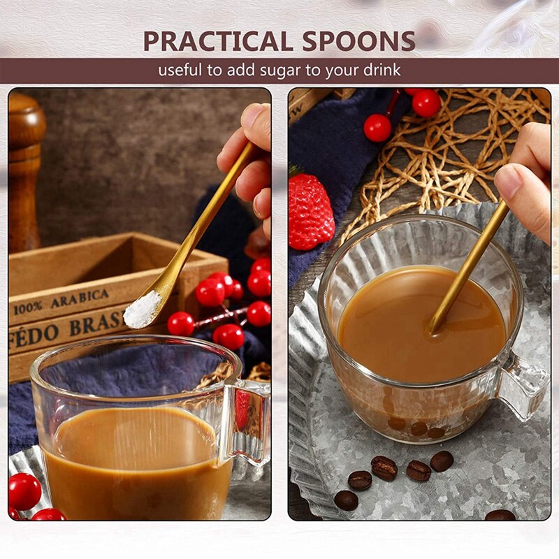 Coffee Spoons Cocktail Tea Stir Sticks Spoons Espr... – Grandado