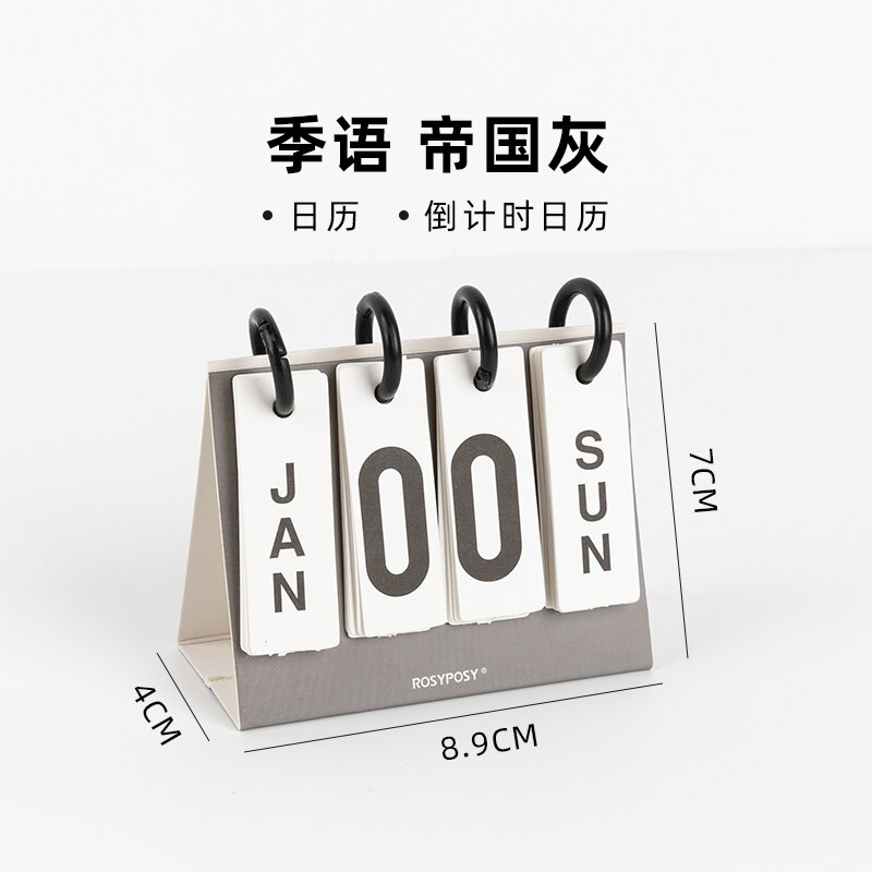calendar Mini flip perpetual calendar Desk calenda... – Vicedeal
