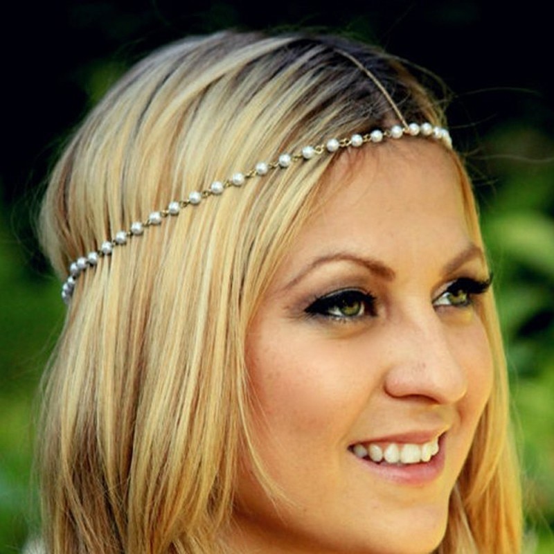 Metal Punk Forehead Headband Gold Multi Layer Indi... – Vicedeal