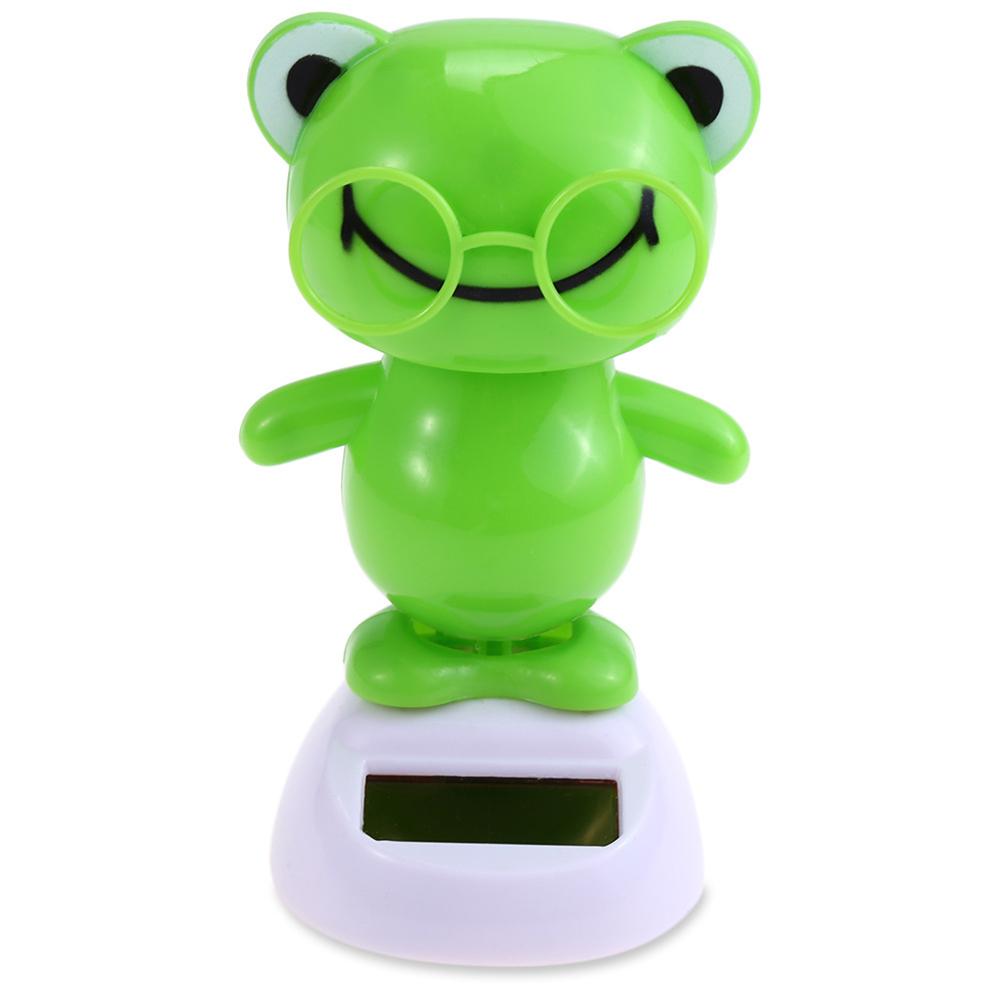 Cute Swinging Cartoon Frog Solar Power Car Interio... – Vicedeal