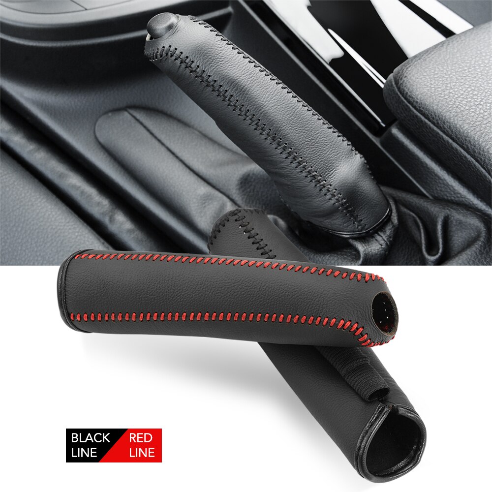 Car Leather Handbrake Cover Protective Sleeve for ... – Vicedeal