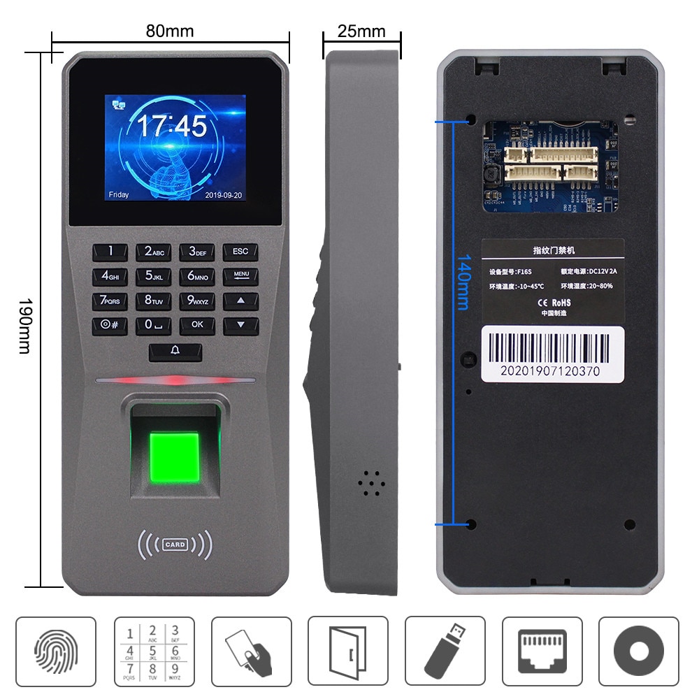 OBO Fingerprint Access Control Keypad TCP/IP/USB R... – Vicedeal