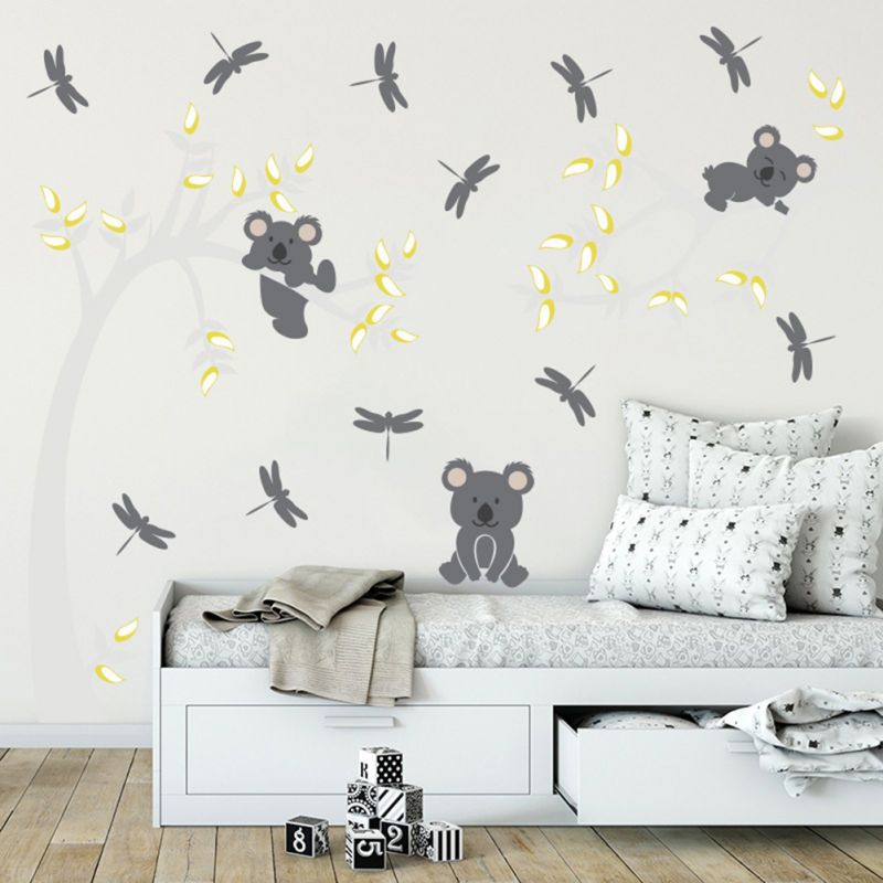 Cartoon Koala Wall Decor Stickers For Kids Room Ba... – Grandado