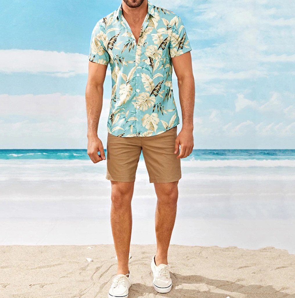 Mens Summer Heren Zomer Mode Toevallige Koel Stran... – Vicedeal