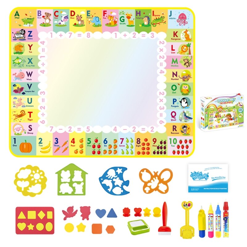 Fun Interactive Baby Color Mat with Water Color fo... – Grandado