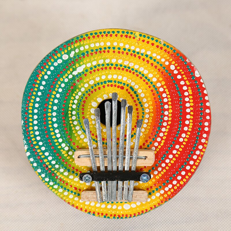 Kalimba 7 tangent tumme piano hög kokosnötskal sky... – Grandado