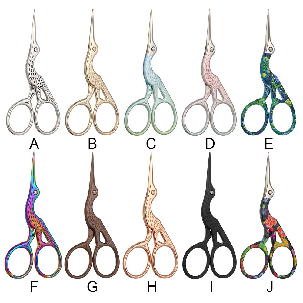 Classic Retro Embroidery Scissors European Crane S... – Vicedeal